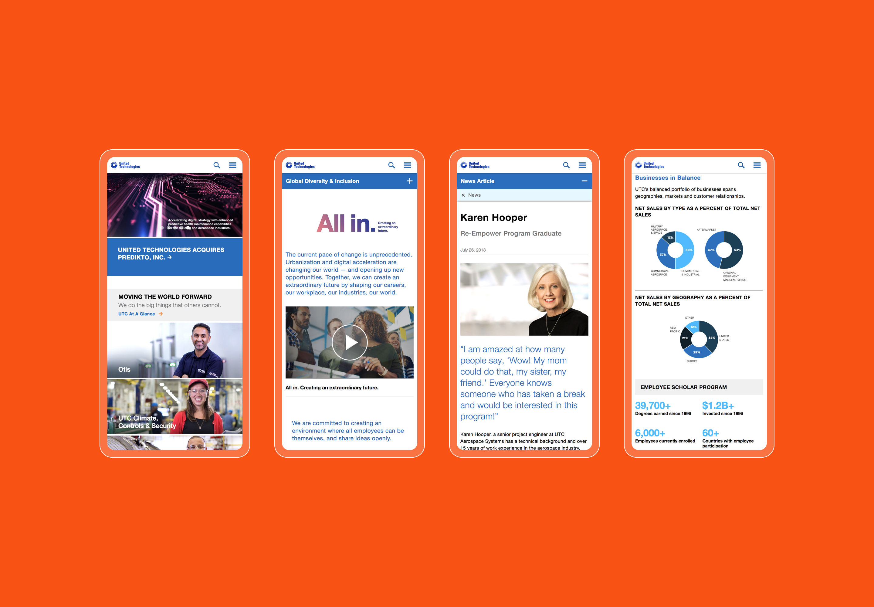 United Technologies: Corporate Website | Ideas On Purpose