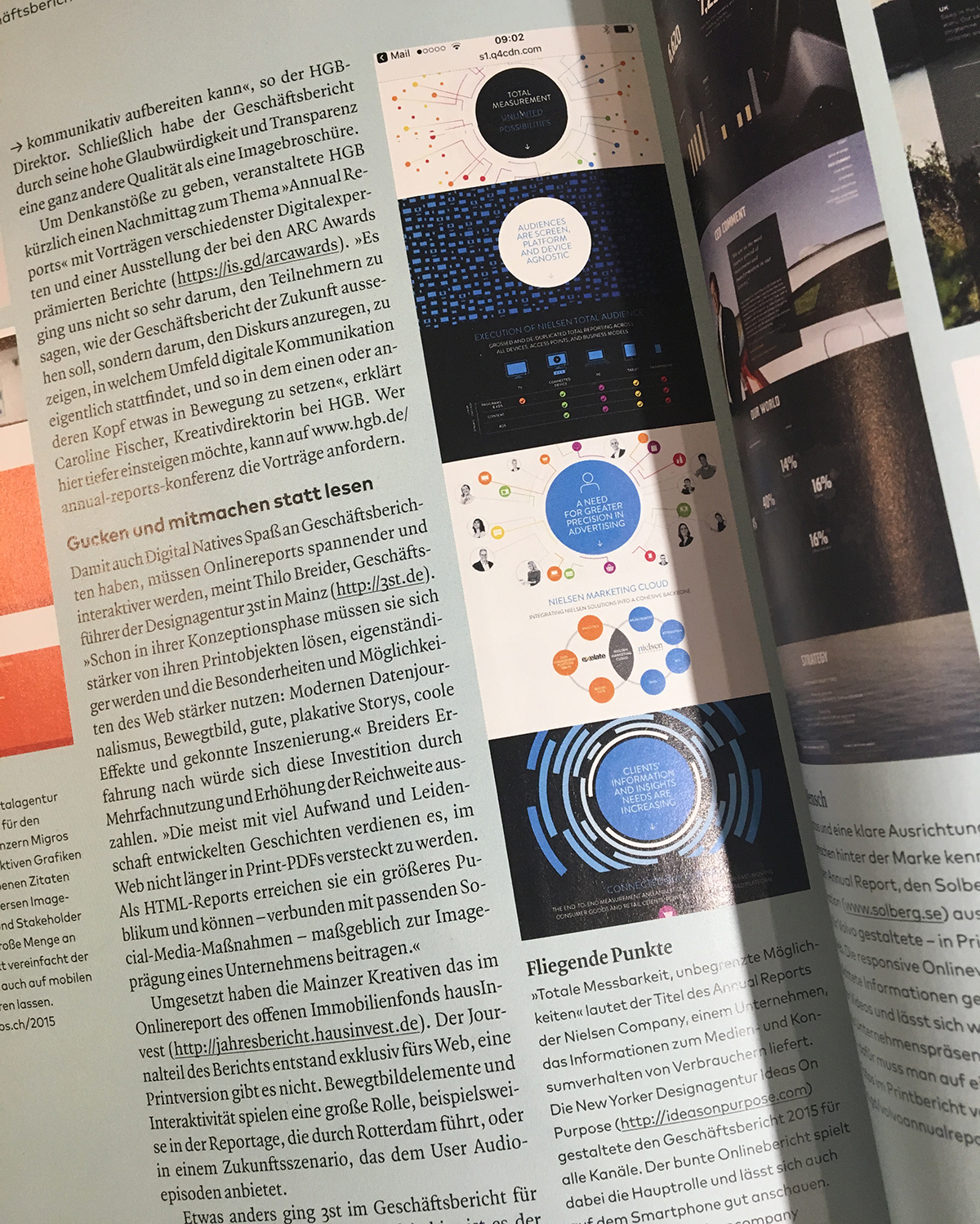 Digital annual report design in Page Magazine | Ideas On Purpose