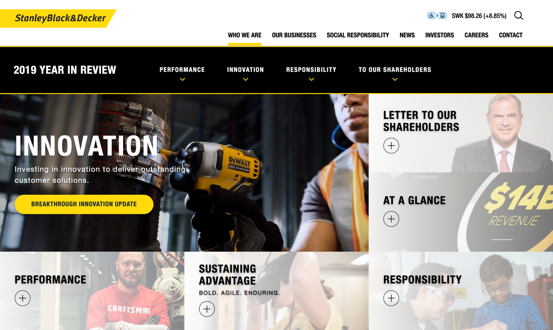 Stanley Black & Decker Launches Digital-led Integrated Report | Ideas ...